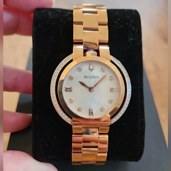 Bulova | Accessories | Bulova Womens Watch Rubaiyat Rose Gold | Poshmark